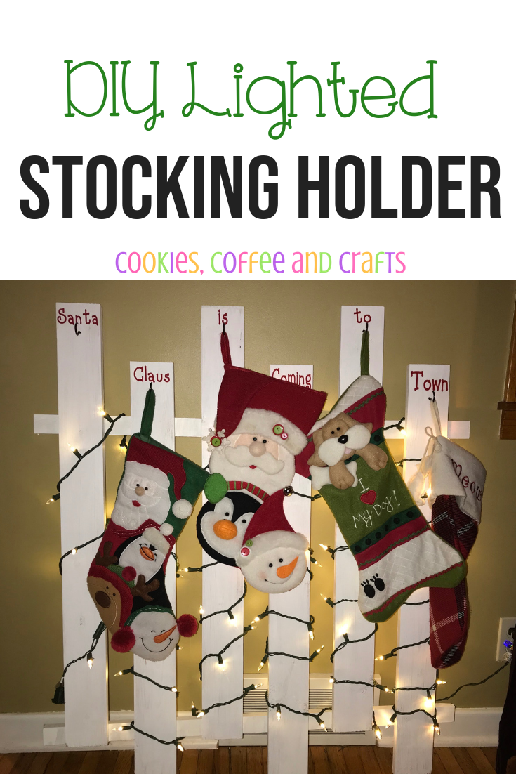 DIY Lighted Stocking Holder Simply Crafty Life