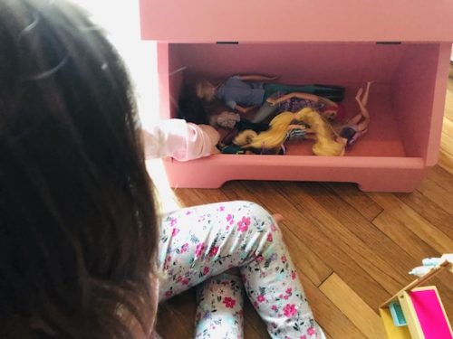 The barbies are loving their new home and they all fit, plus there is ...