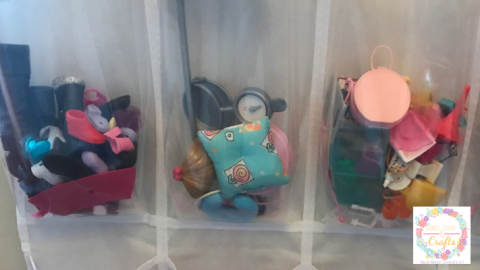 Barbie Stuff Storage Idea: Over the Door Organizer for Dolls, Clothes ...
