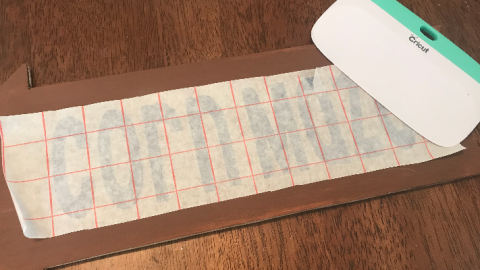 Cut the words for the sign in removable vinyl and use transfer tape to ...