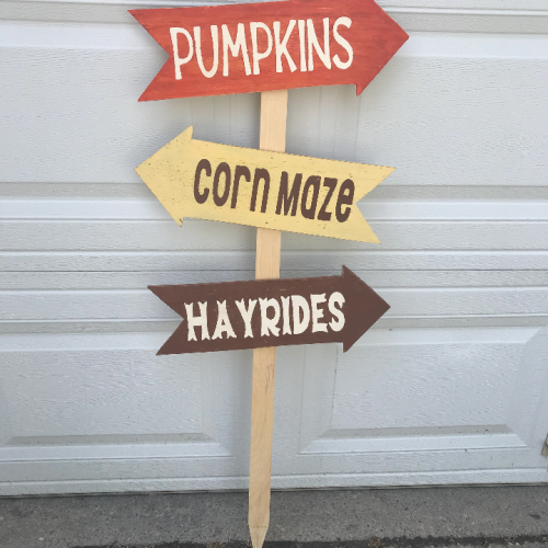 Attaching the Arrows to the Fall Yard Stake