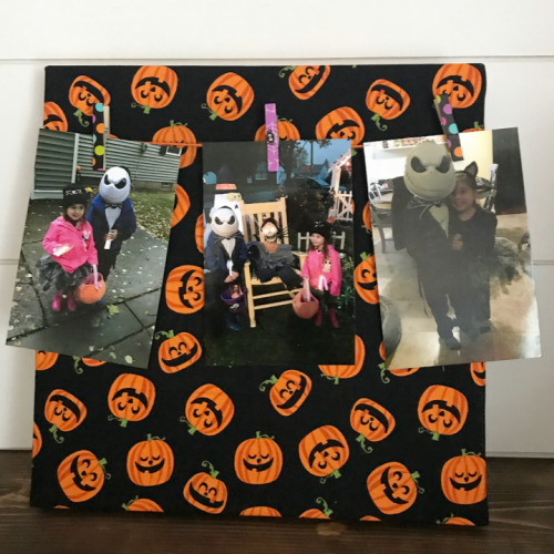 This canvas craft is Halloween themed, but just think of all the ways ...