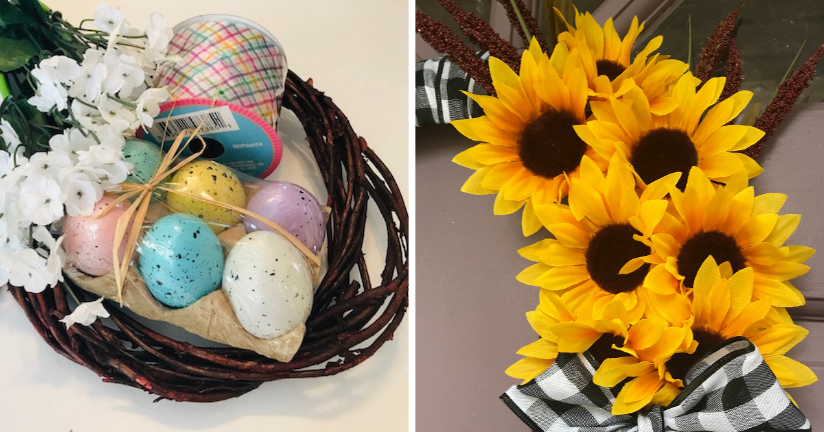 Dollar Store Wreaths for the Year