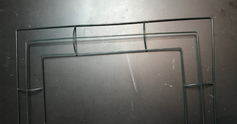 Wired Ribbon in two different patterns or a burlap and a pattern ribbon