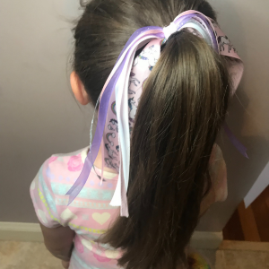 Ponytail Holder with Ribbons in 6 Easy Steps