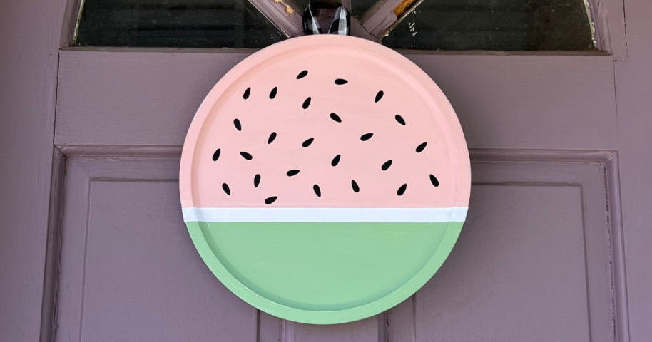 Easy & Cute Watermelon PIzza Pan Craft for Sweet Summer Decor with 3 ...